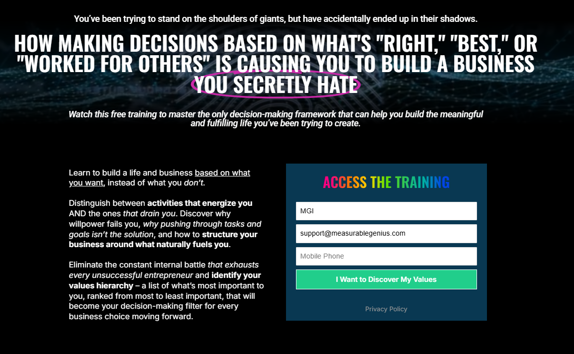 How Making Decisions Based on What's "Right" is Causing You to Build a ...